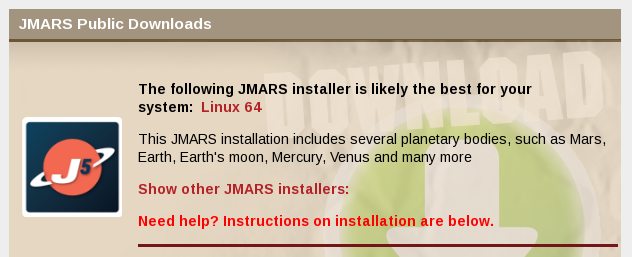 Install JMARS on LInux | JMARS - Java Mission-planning and Analysis for ...